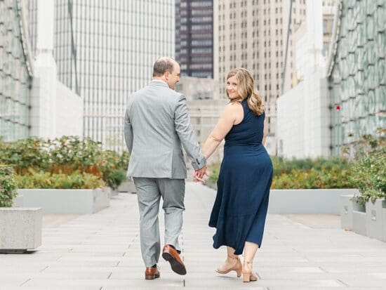 Erin and Joseph's Downtown Pittsburgh Engagement